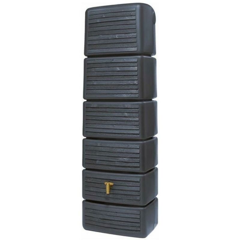 Regenton Slim 300L Wood antraciet