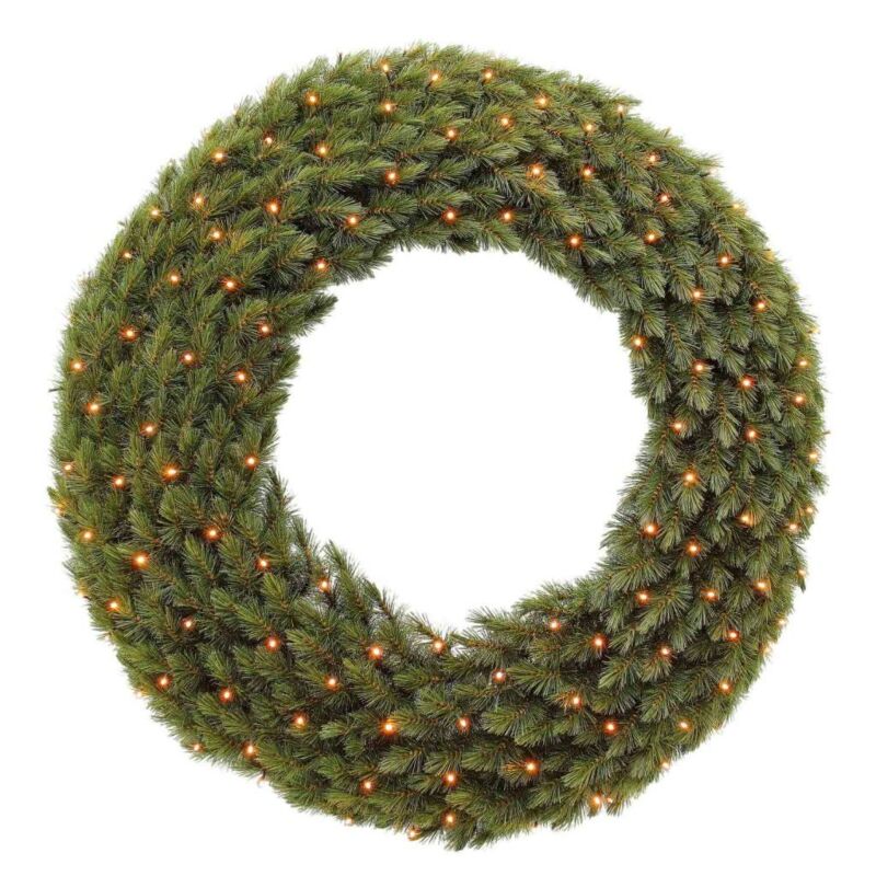 Krans Forest frosted wreath 128LED groen Ø 120cm - Triumph Tree