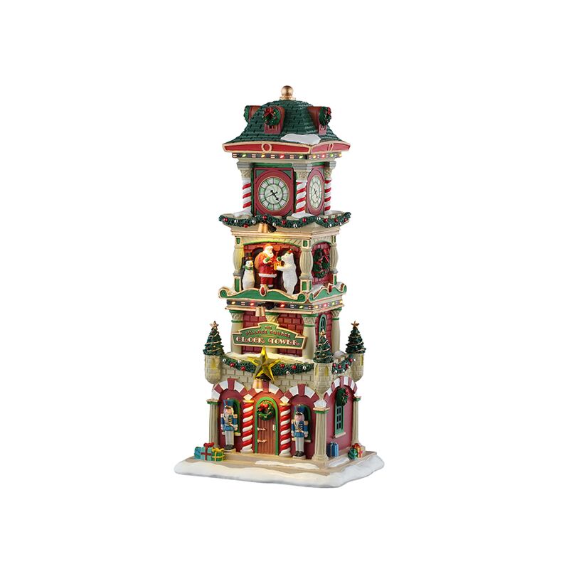 Lemax The Village Square Clock Tower, B/O (4.5V)